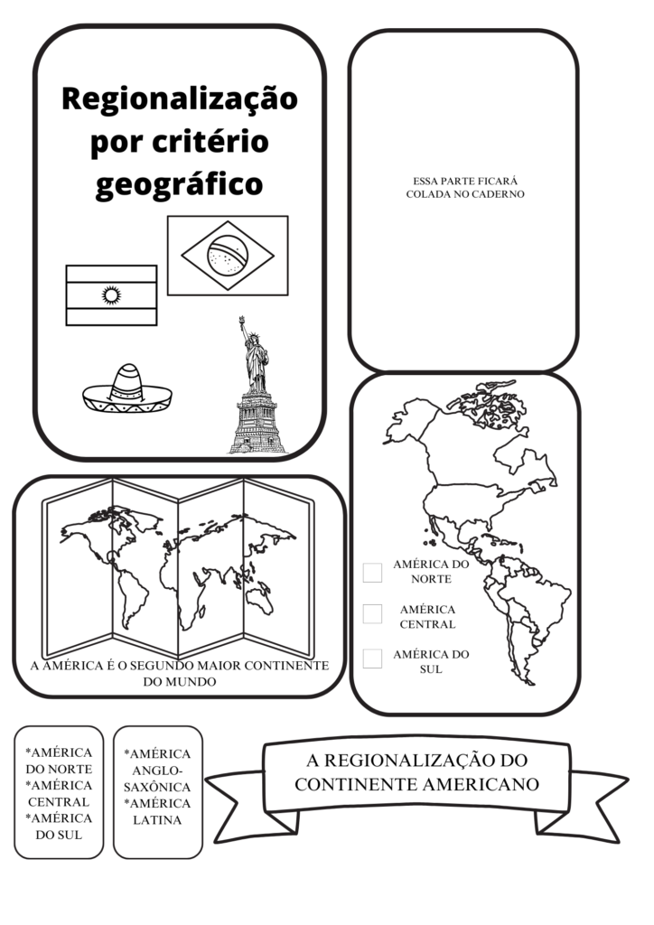 ATIVIDADE INTERATIVA SOBRE A REGIONALIZAÇÃO DO CONTINENTE AMERICANO ...