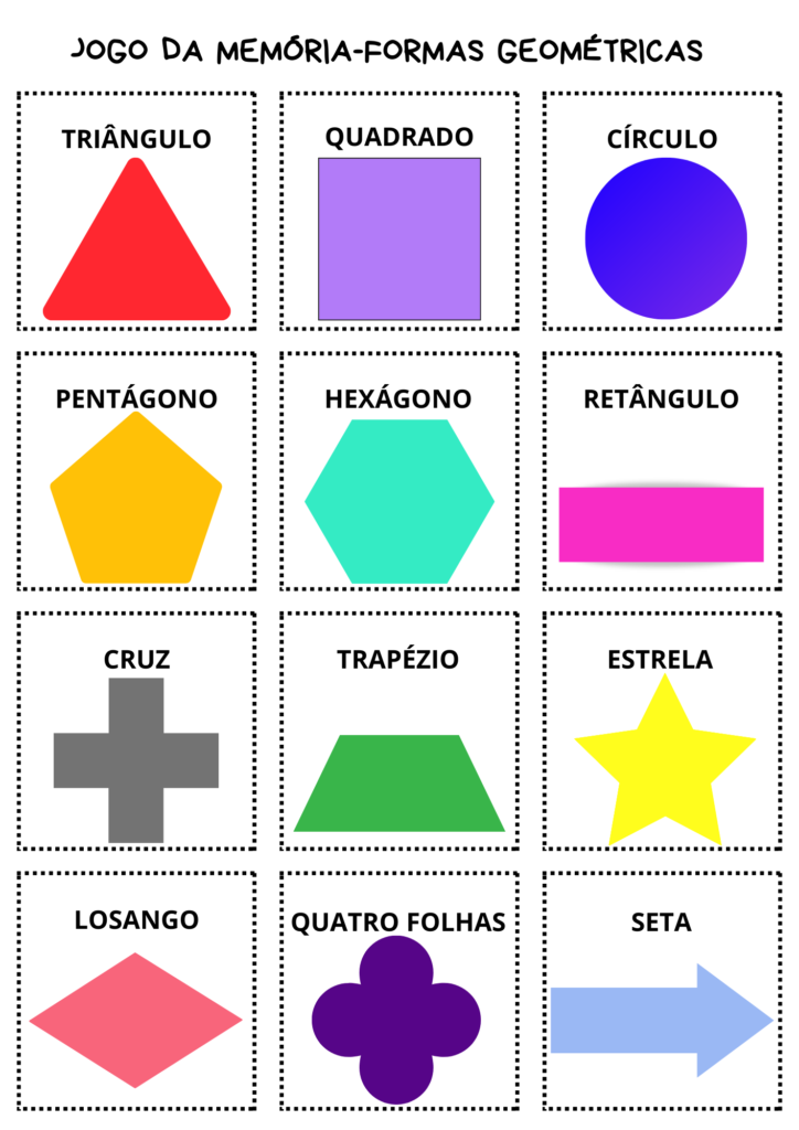 JOGO DA MEMÓRIA DAS FORMAS GEOMÉTRICAS – Atividades Interativas ...